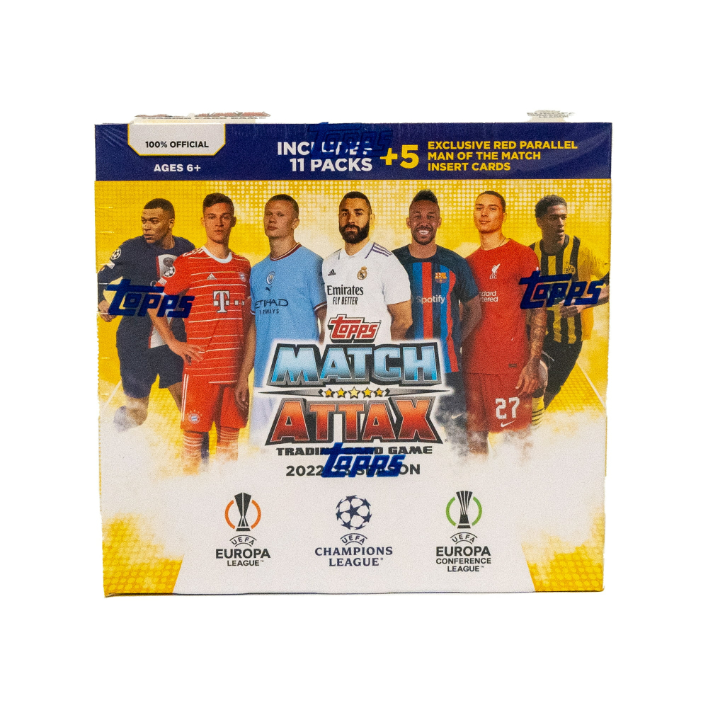 2022-23 Topps UEFA Match Attax Monster Box with (11) Packs | Pristine ...