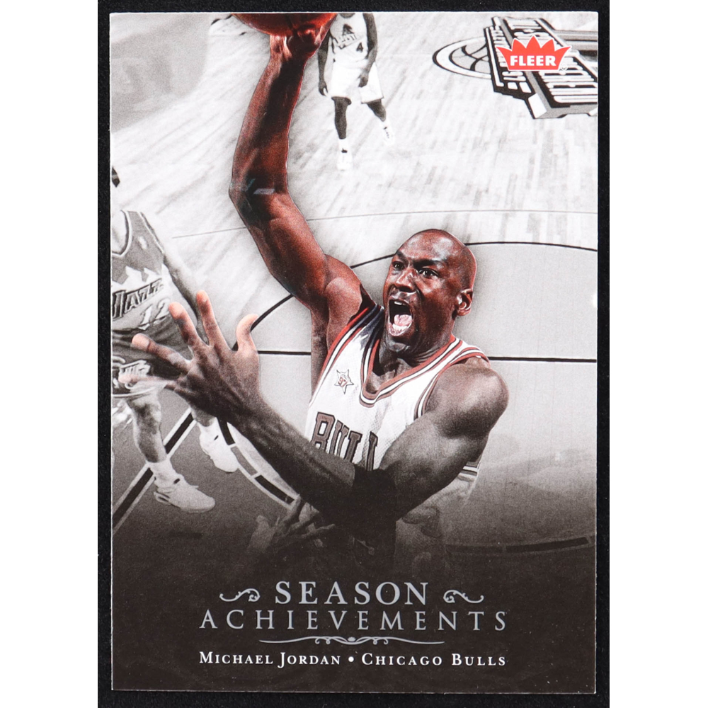 Michael Jordan 2007 Fleer Michael Jordan Season Achievements #SH14 ...