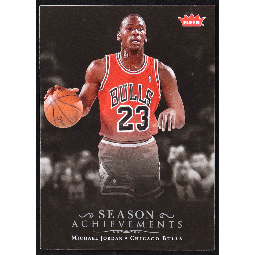 Michael Jordan 2007 Fleer Michael Jordan Season Achievements #SH30 ...