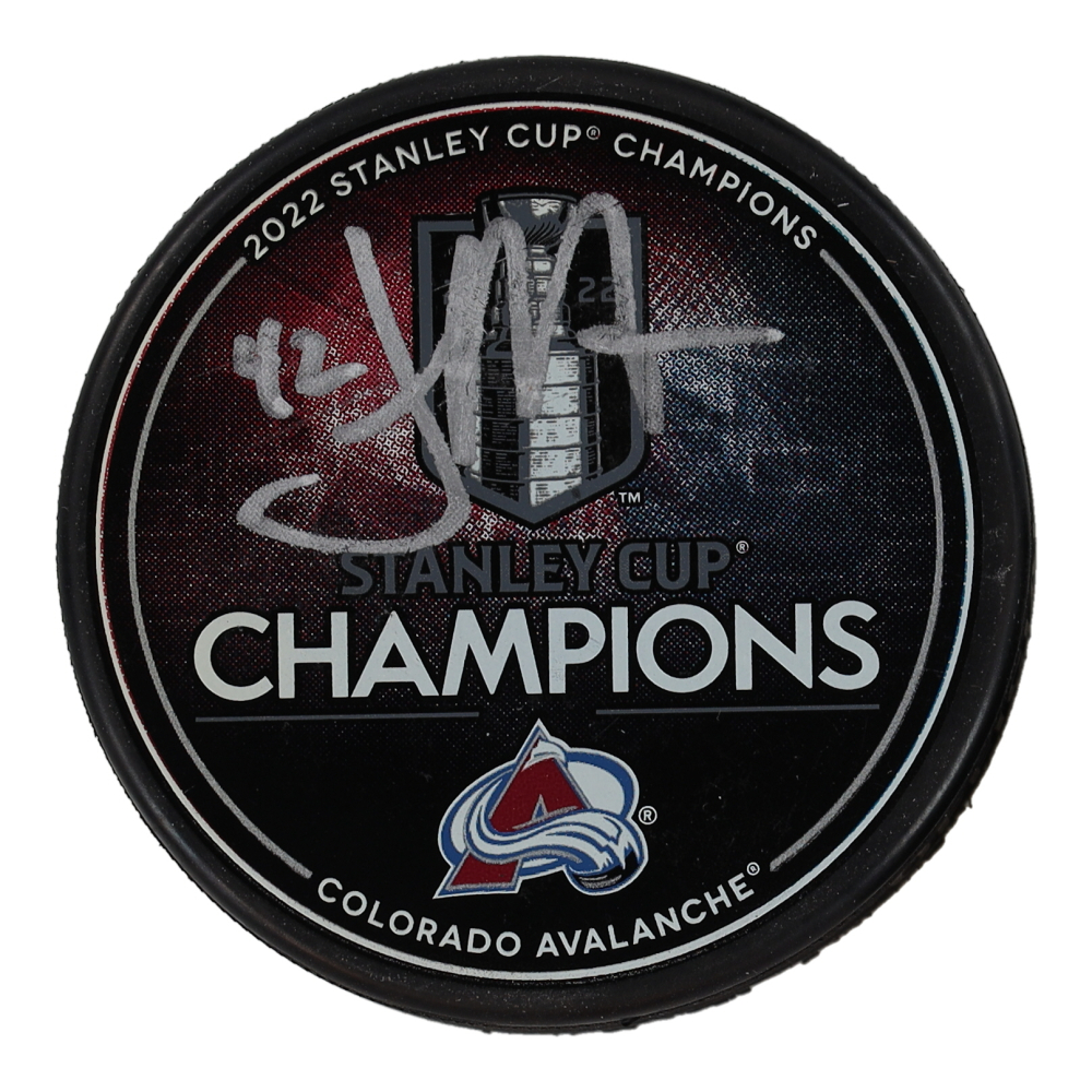 Josh Manson Signed Avalanche 2022 Stanley Cup Champions Logo Hockey ...