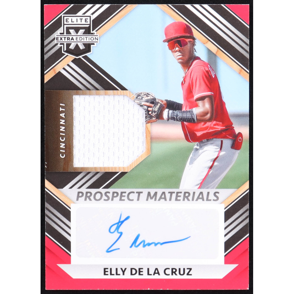 Elly De La Cruz 2022 Elite Extra Edition Prospect Materials Signatures ...