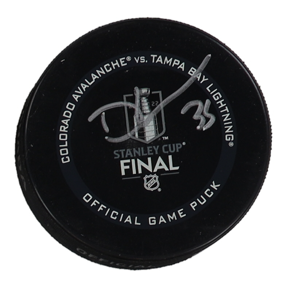 Darcy Kuemper Signed 2022 Stanley Cup Official Game Hockey Puck ...