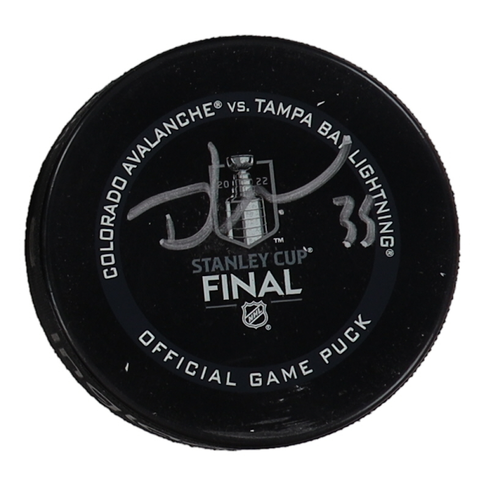 Darcy Kuemper Signed 2022 Stanley Cup Official Game Hockey Puck ...