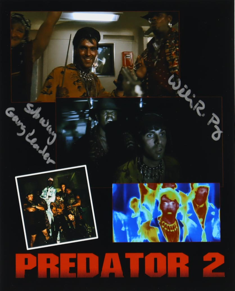 William R. Perry Signed "Predator 2" 8x10 Photo Inscribed "Subway Gang ...