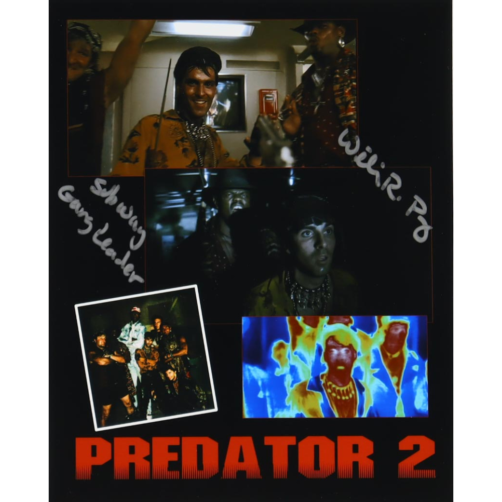 William R. Perry Signed "Predator 2" 8x10 Photo Inscribed "Subway Gang ...