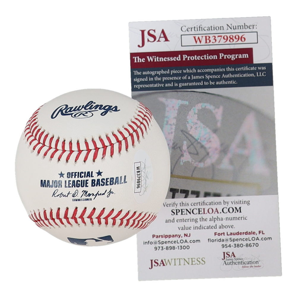 Trevor Hoffman Signed OML Baseball Inscribed "HOF 18" (JSA) | Pristine ...