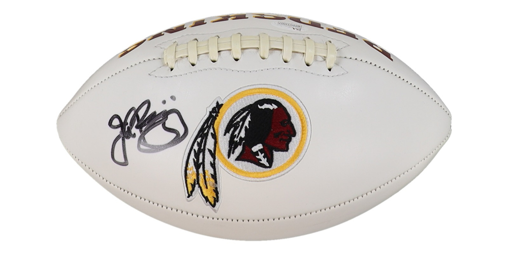 John Riggins Signed Redskins Logo Football (JSA) | Pristine Auction