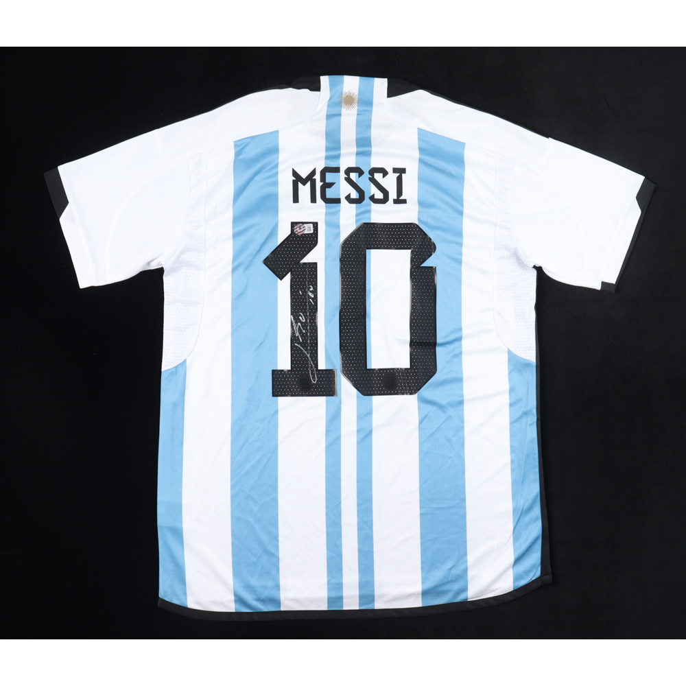 Lionel Messi Signed Argentina Jersey Inscribed "Leo" (Beckett ...