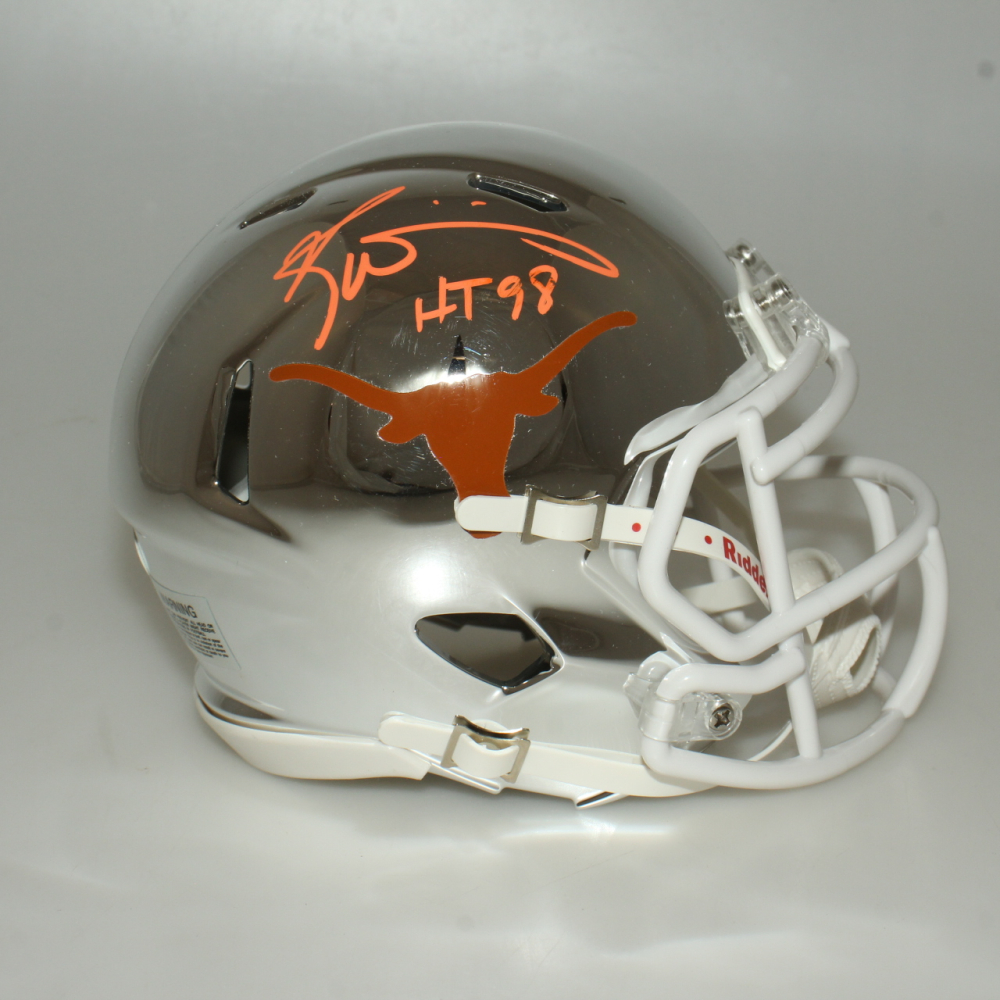Ricky Williams Signed Texas Longhorns Chrome Alternate Speed Mini ...