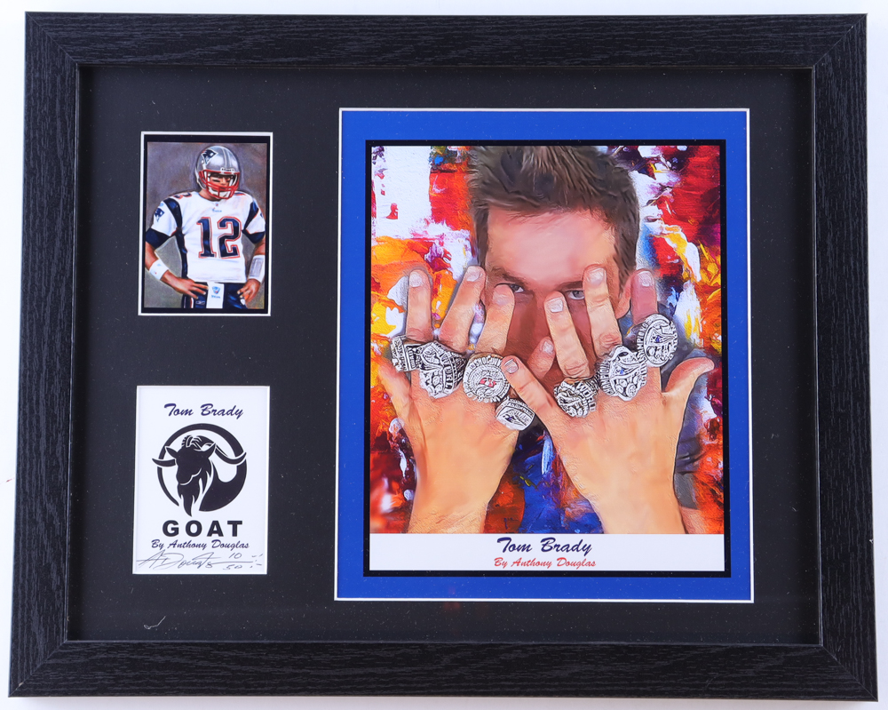 "Tom Brady - Lords Of The Rings" Custom Framed Lithograph Signed By ...