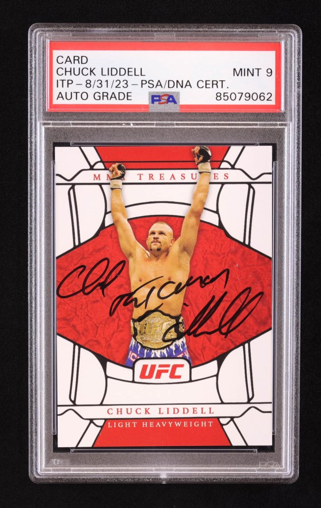 Chuck "The Iceman" Liddell Signed Custom Trading Card (PSA | Auto 9 ...
