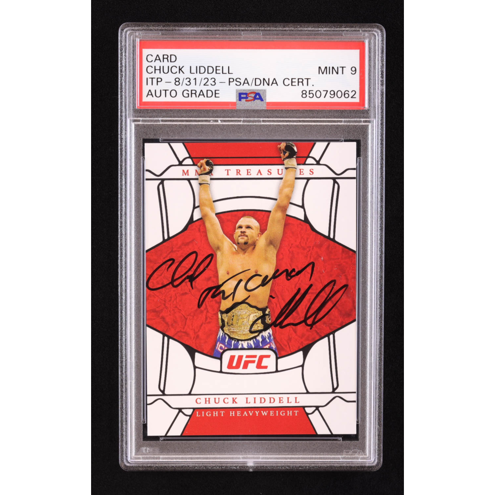 Chuck "The Iceman" Liddell Signed Custom Trading Card (PSA | Auto 9 ...