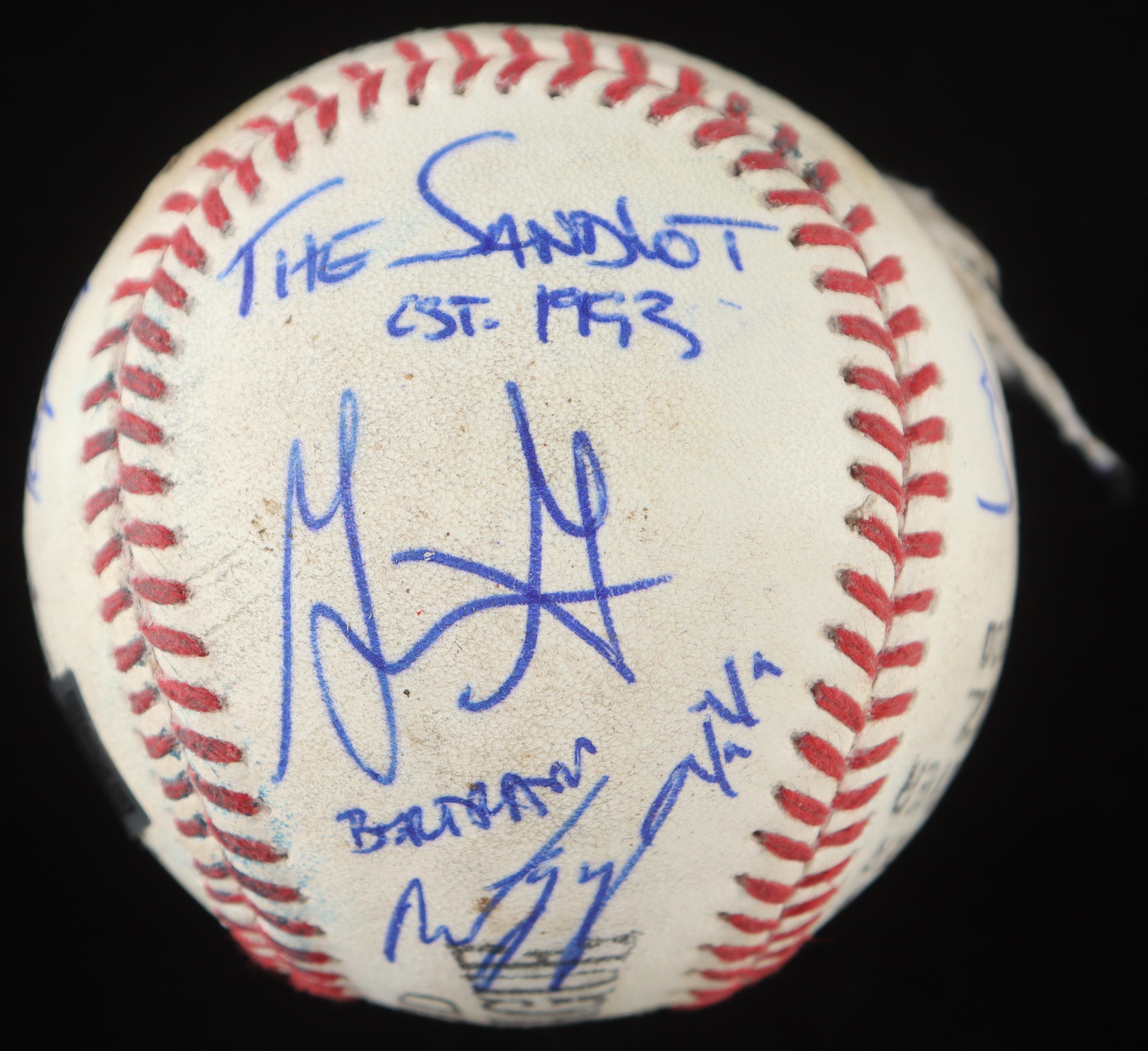 "The Sandlot" Babe Ruth OML Baseball Cast-Signed By (6) with Tom Guiry ...
