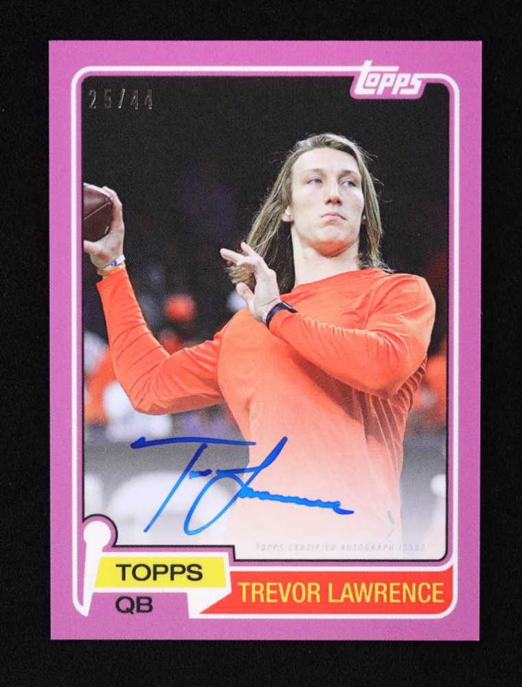 Trevor Lawrence 2021 Topps X Trevor Lawrence Autographs Purple #21 RC ...