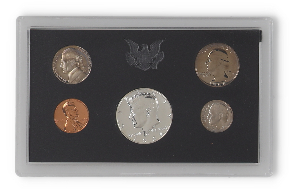 1968-S United States Mint Proof Set with (5) Coins | Pristine Auction
