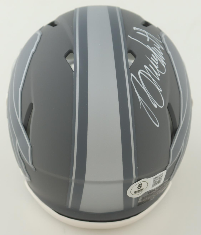 Bruce Smith Signed Bills Slate Alternate Speed Mini Helmet (Beckett ...