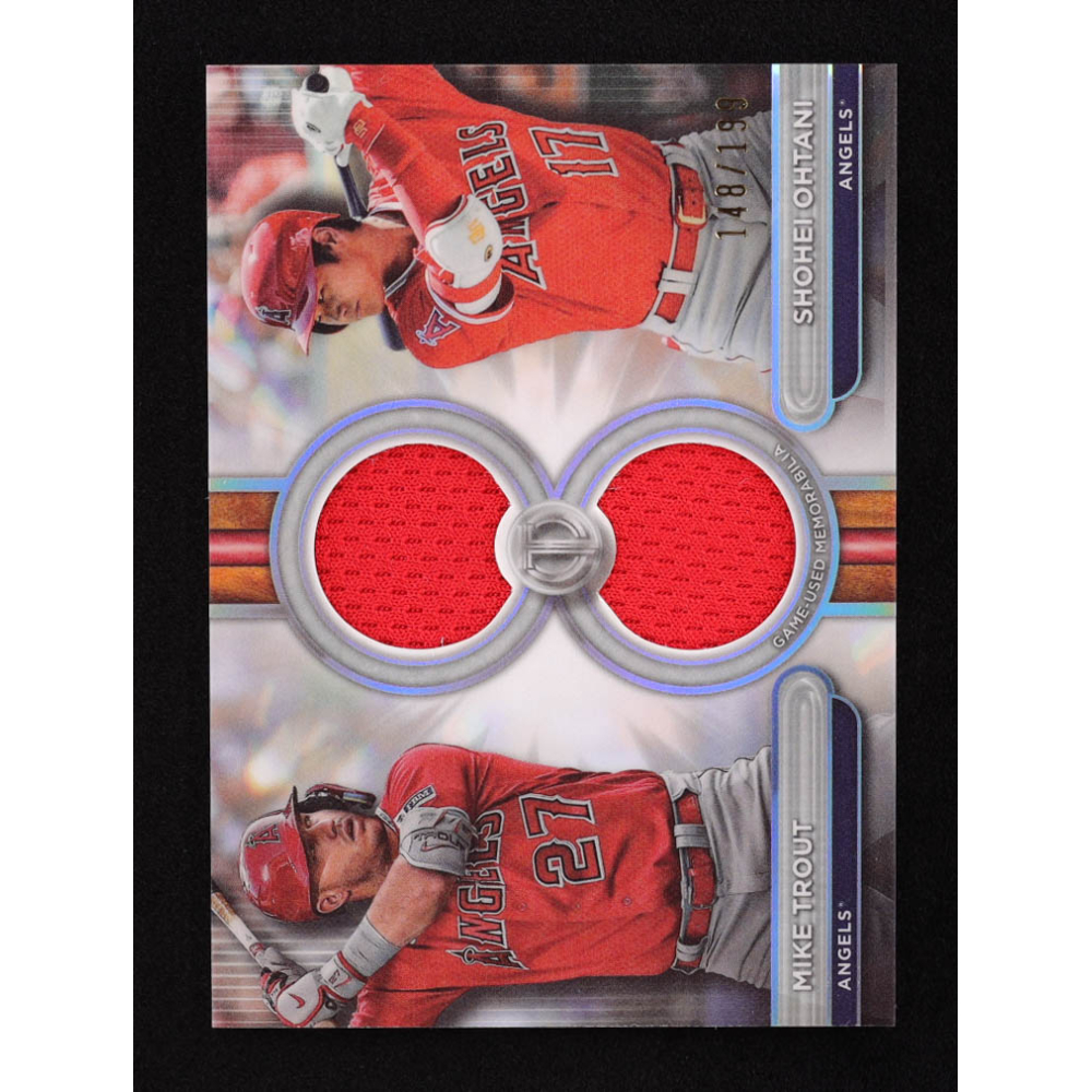 Mike Trout / Shohei Ohtani 2024 Topps Tribute Dual Player Relics #DR2TO ...