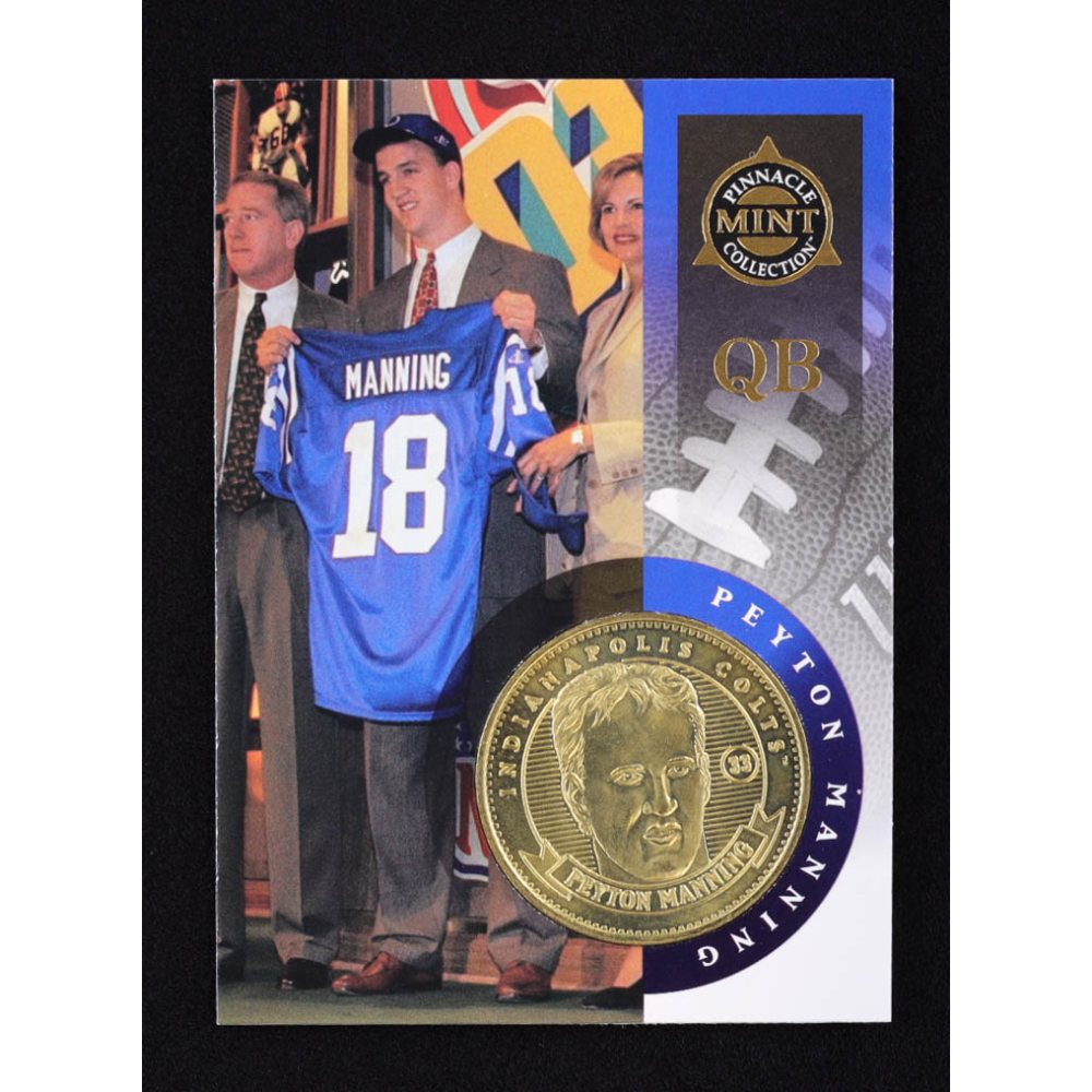 Peyton Manning 1998 Pinnacle Mint Coins 24K Gold #33 RC | Pristine Auction