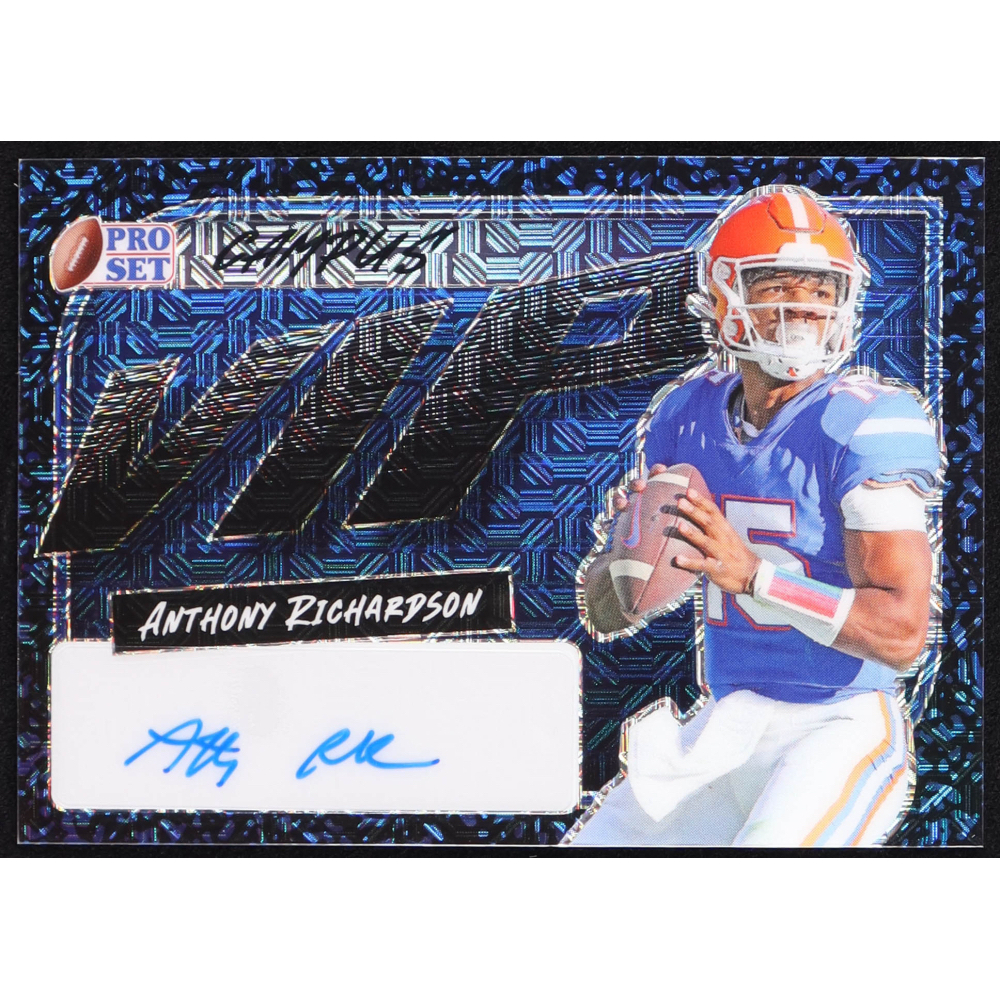 Anthony Richardson 2023 Leaf Pro Set Metal Campus VIP Mojo Blue #VIP ...