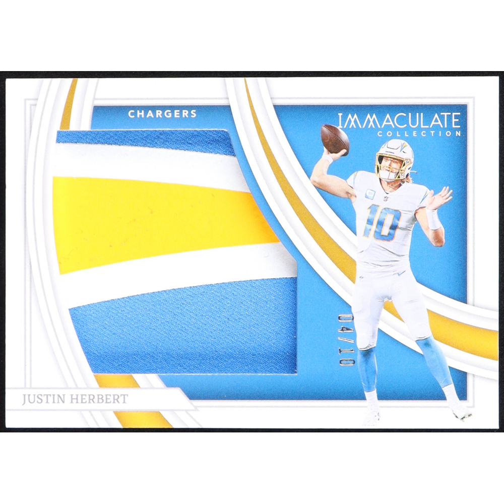Justin Herbert 2022 Immaculate Collection Immaculate Logos #2 #04/10 ...