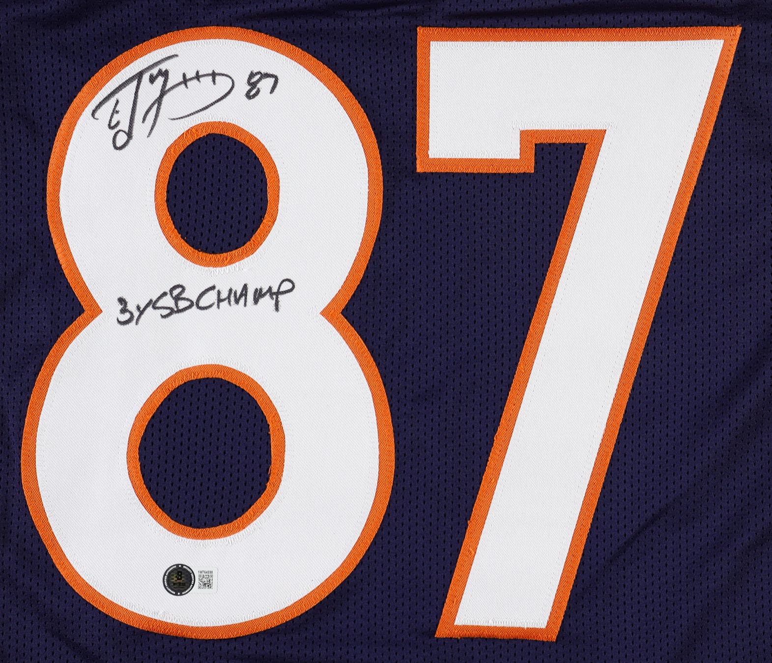 Ed McCaffrey Signed Jersey Inscribed "3x SB Champ" (Beckett) | Pristine ...