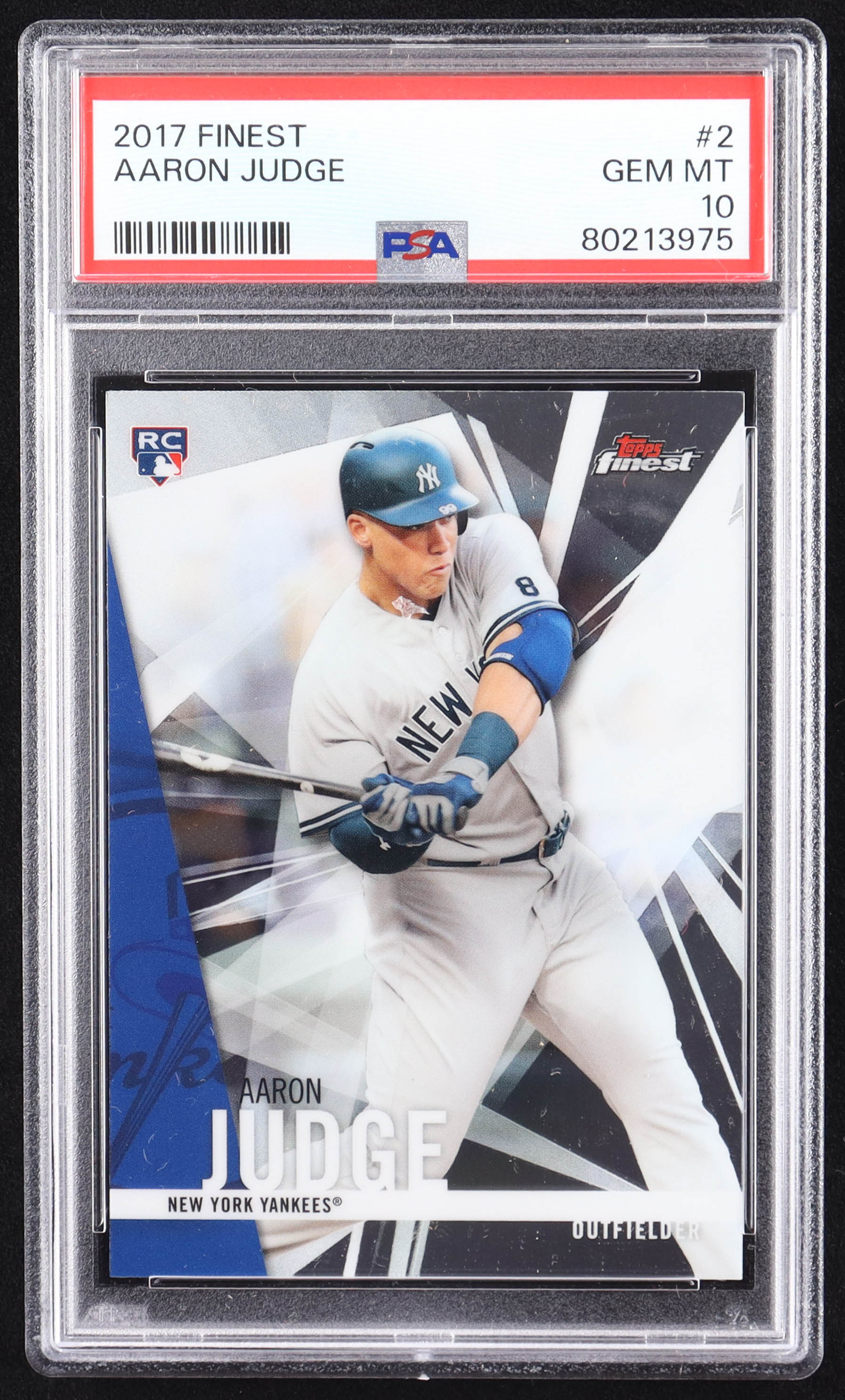 Aaron Judge 2017 Finest #2 RC (PSA 10) | Pristine Auction