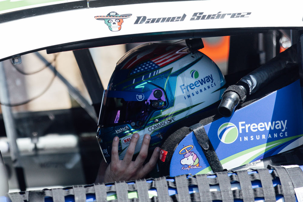 Daniel Suarez & Kyle Larson Signed NASCAR 2024 Race-Worn Visor (PA ...