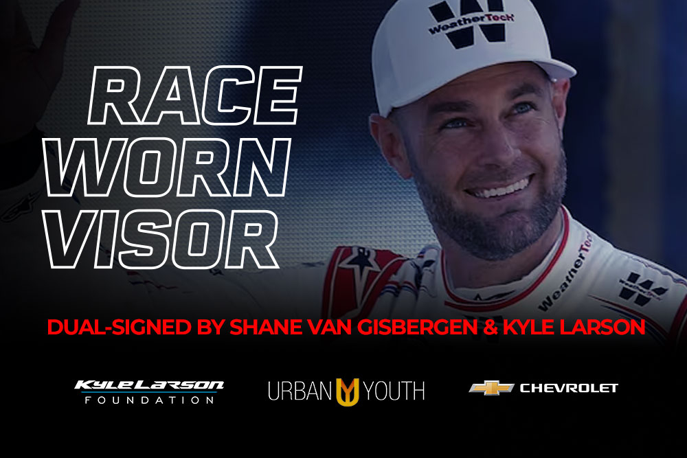 Shane van Gisbergen & Kyle Larson Signed NASCAR 2024 Race-Worn Visor ...