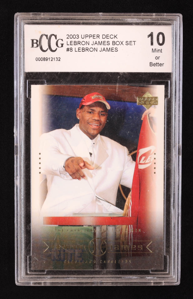 LeBron James 2003 Upper Deck LeBron James Box Set #8 The Cavs Get Their Man RC (BCCG 10 ...