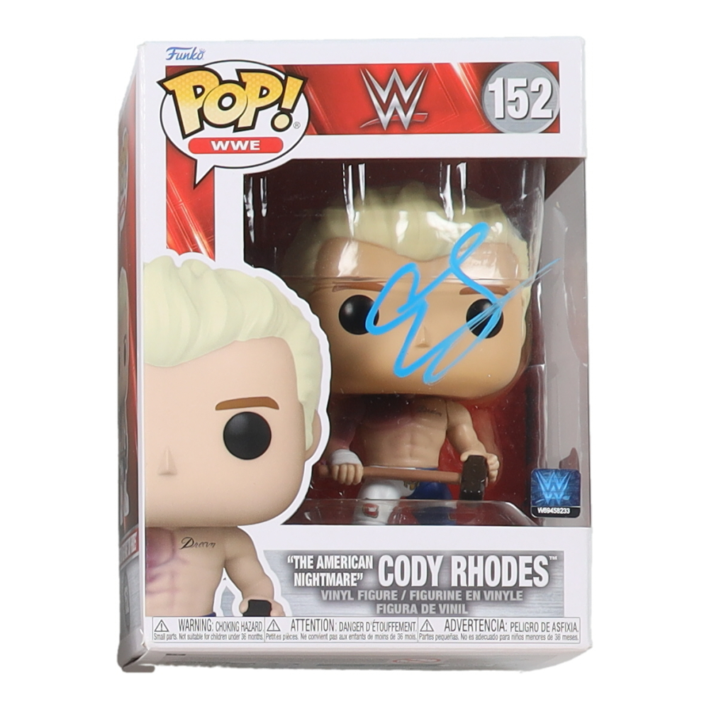 Cody Rhodes Signed WWE #152 "The American Nightmare" Cody Rhodes Funko ...