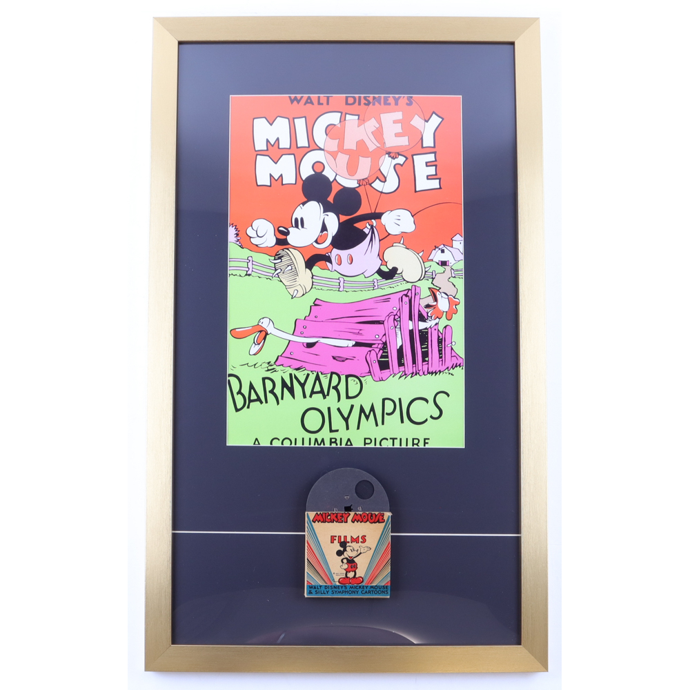 Walt Disney's "Mickey Mouse in Barnyard Olympics" Custom Framed Poster ...