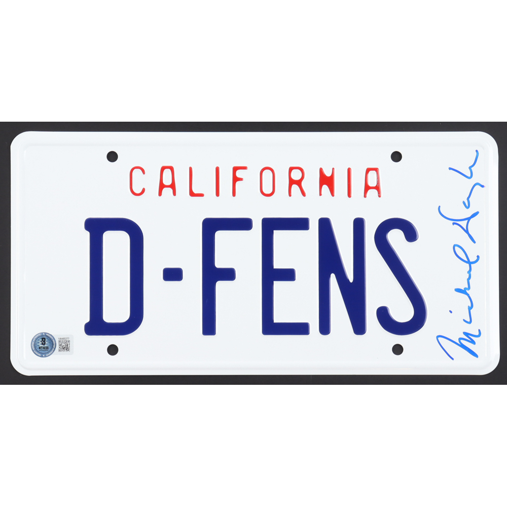 Michael Douglas Signed "Falling Down" Replica License Plate (Beckett ...