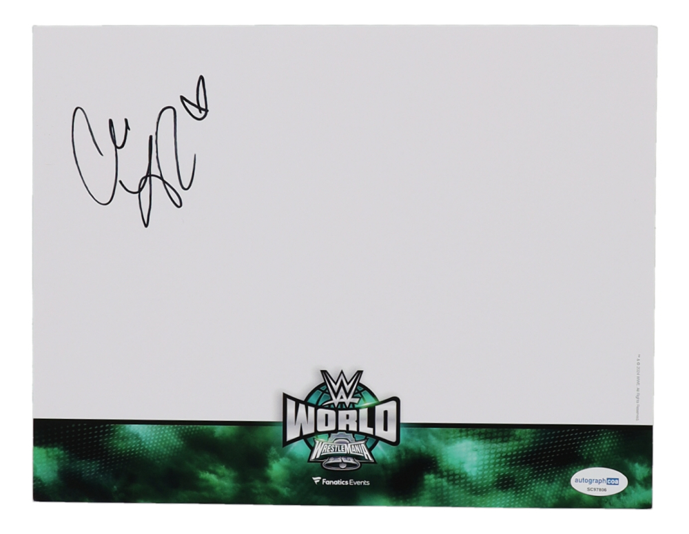 Candice LeRae Signed WWE "World Wrestlemania" 8x10 Autograph Sheet ...