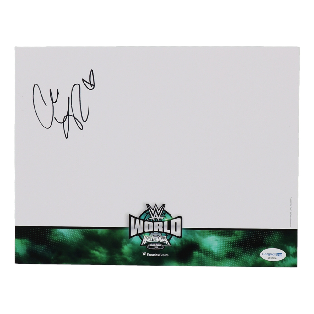 Candice LeRae Signed WWE "World Wrestlemania" 8x10 Autograph Sheet ...