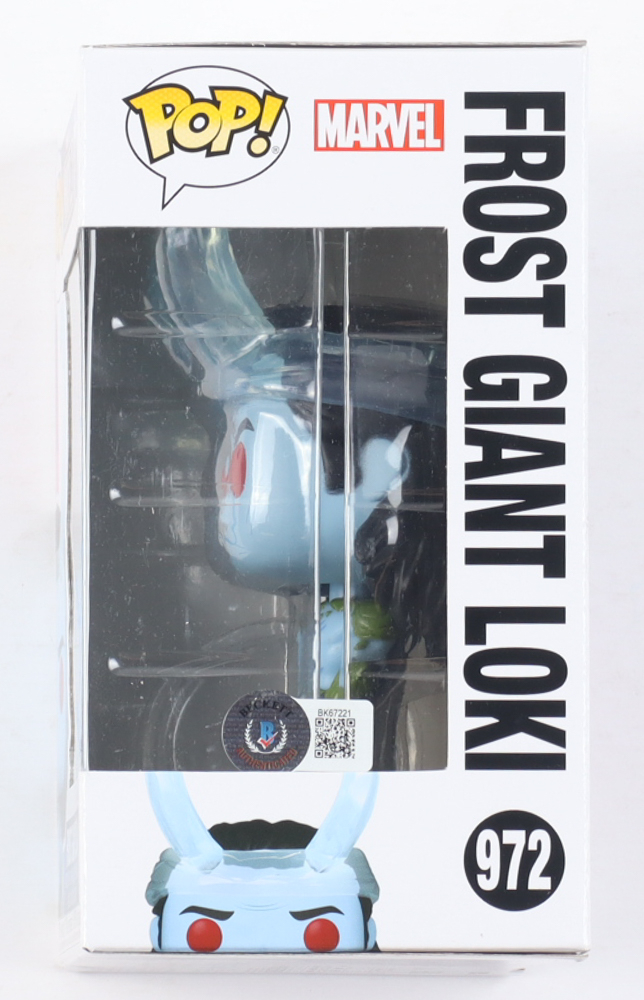 Matt Damon Signed What If 972 Frost Giant Loki Funko Pop Marvel Vinyl Figure Beckett