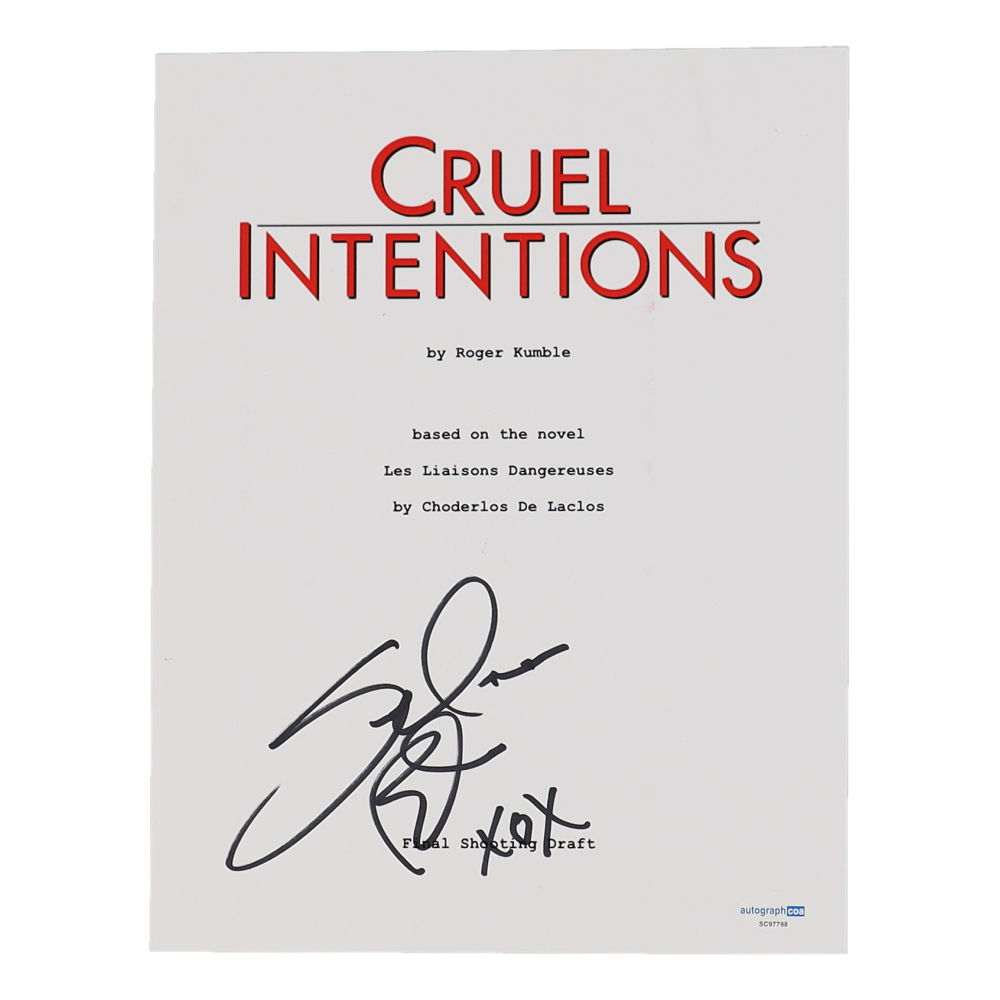 Selma Blair Signed "Cruel Intentions" 8x10 Script Cover Photo Inscribed ...