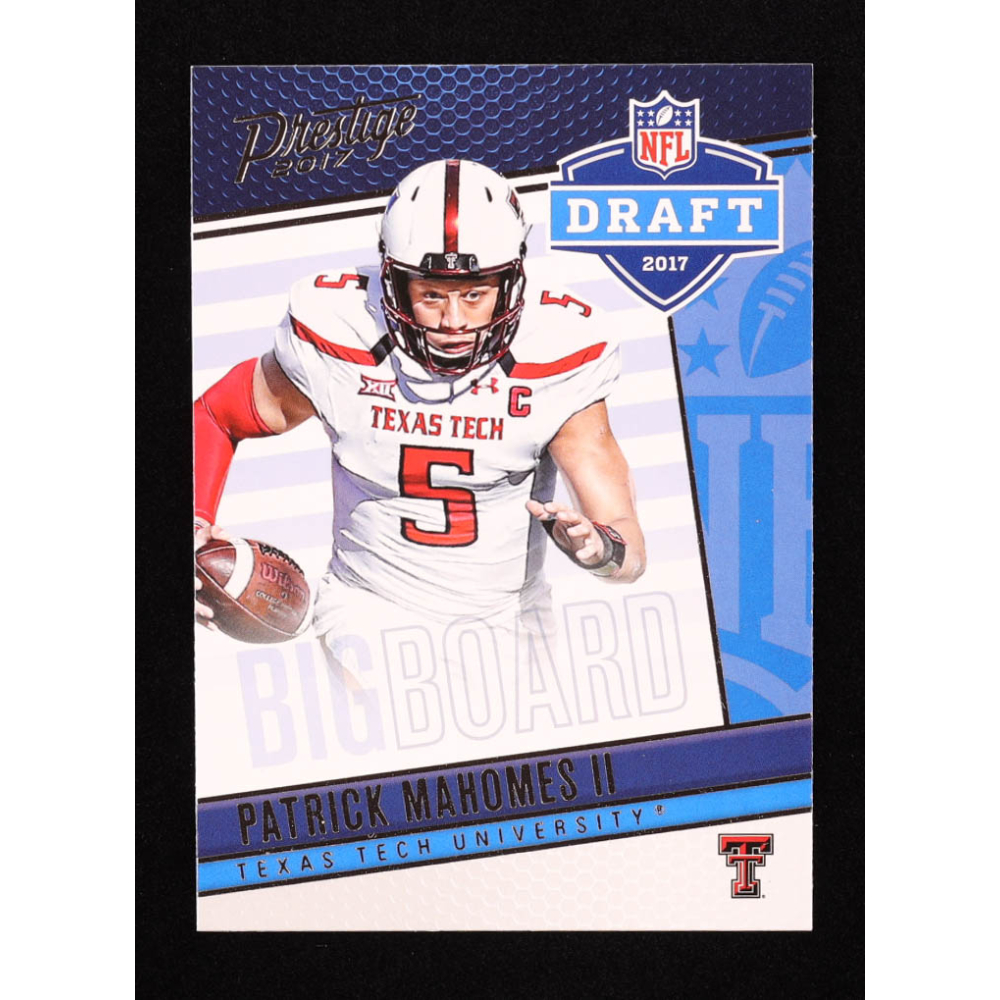 Patrick Mahomes II 2017 Prestige Draft Big Board #1 RC | Pristine Auction