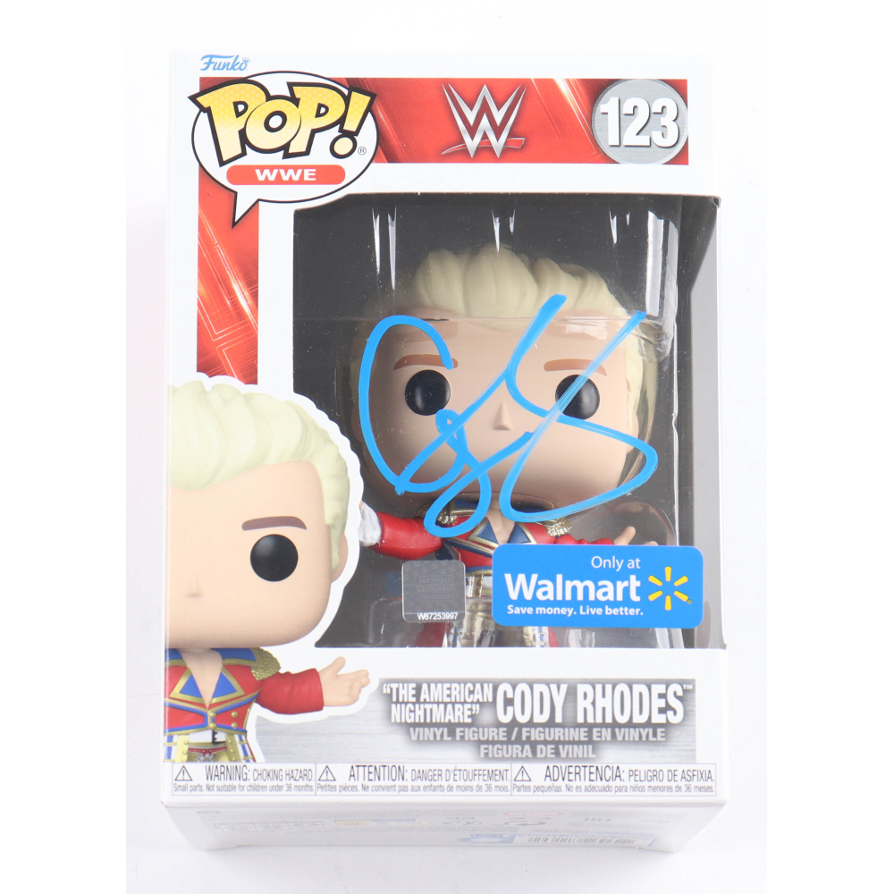 Cody Rhodes Signed WWE #123 "The American Nightmare" Cody Rhodes Funko ...
