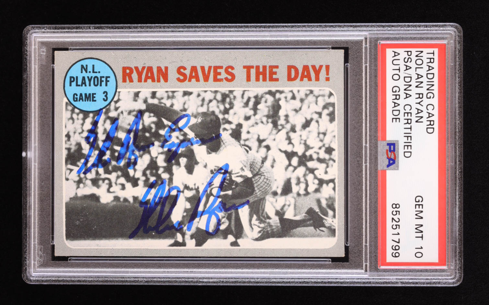 Nolan Ryan Signed 1970 Topps #197 NL Playoff Game 3 Inscribed "The Ryan ...