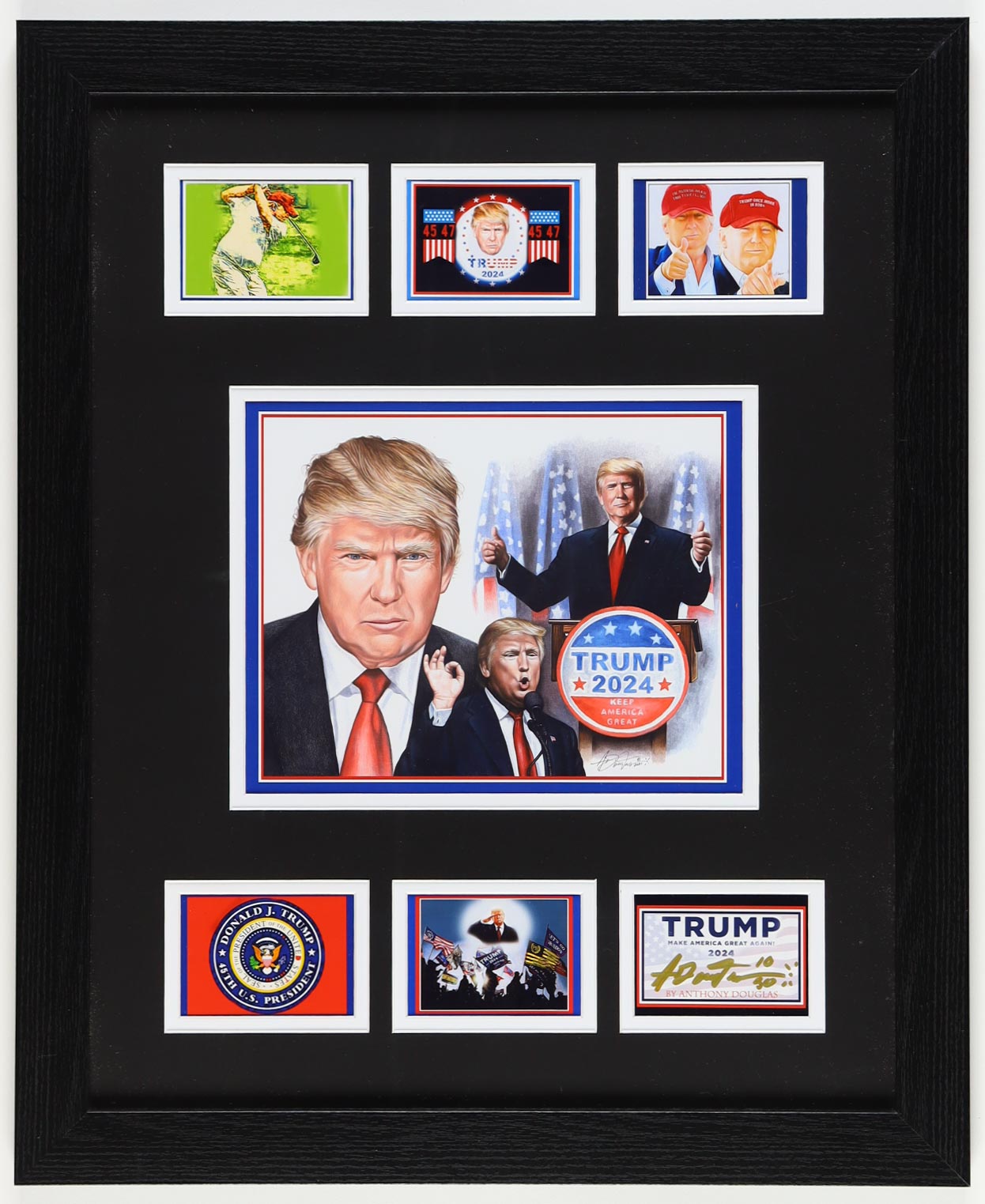 "Donald Trump" LE Custom Framed Lithograph Prints Display By Anthony ...