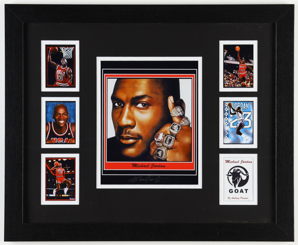 "Michael Jordan" LE Custom Framed Lithograph Prints Display By Anthony ...
