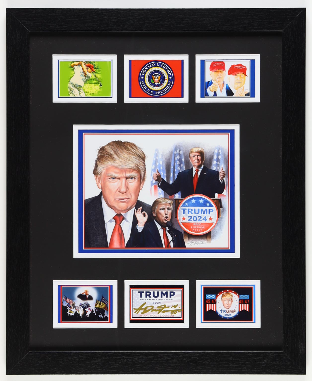 "Donald Trump" LE Custom Framed Lithograph Prints Display By Anthony ...