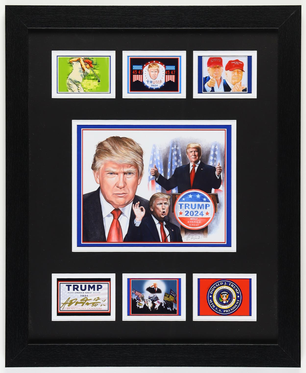 "Donald Trump" LE Custom Framed Lithograph Prints Display By Anthony ...