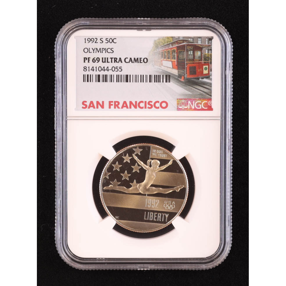 1992-S U.S. Olympics Half Dollar - Ultra Cameo Proof (NGC PF69 ...