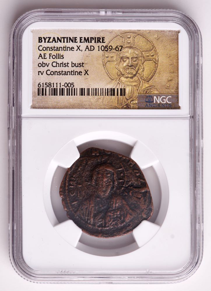 Constantine X (AD 1059-1067) Byzantine Empire AE Follis Ancient Coin ...