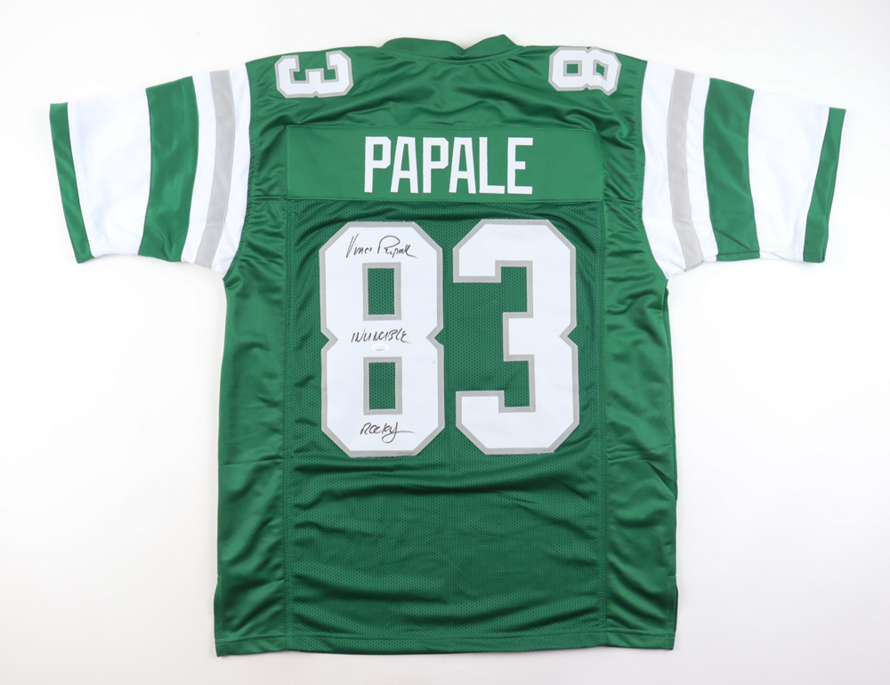 Vince Papale Signed Jersey Inscribed "Invincible" & "Rocky" (JSA ...