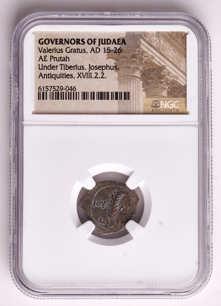 Valerius Gratus (AD 15-26) Governors of Judaea Under Tiberius AE Prutah ...