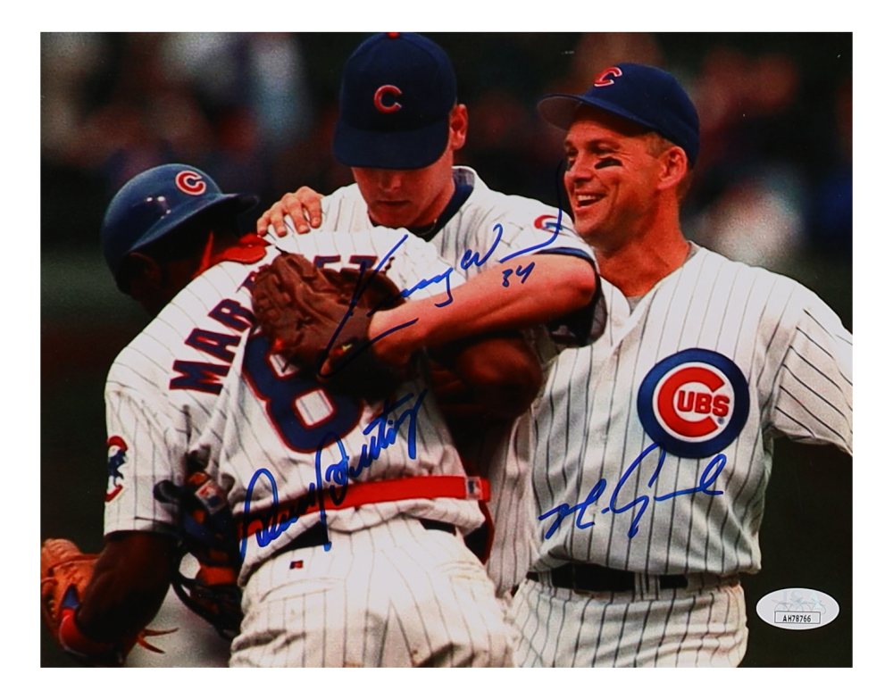 Kerry Wood, Mark Grace & Sandy Martinez Signed Cubs 8x10 Photo (JSA ...