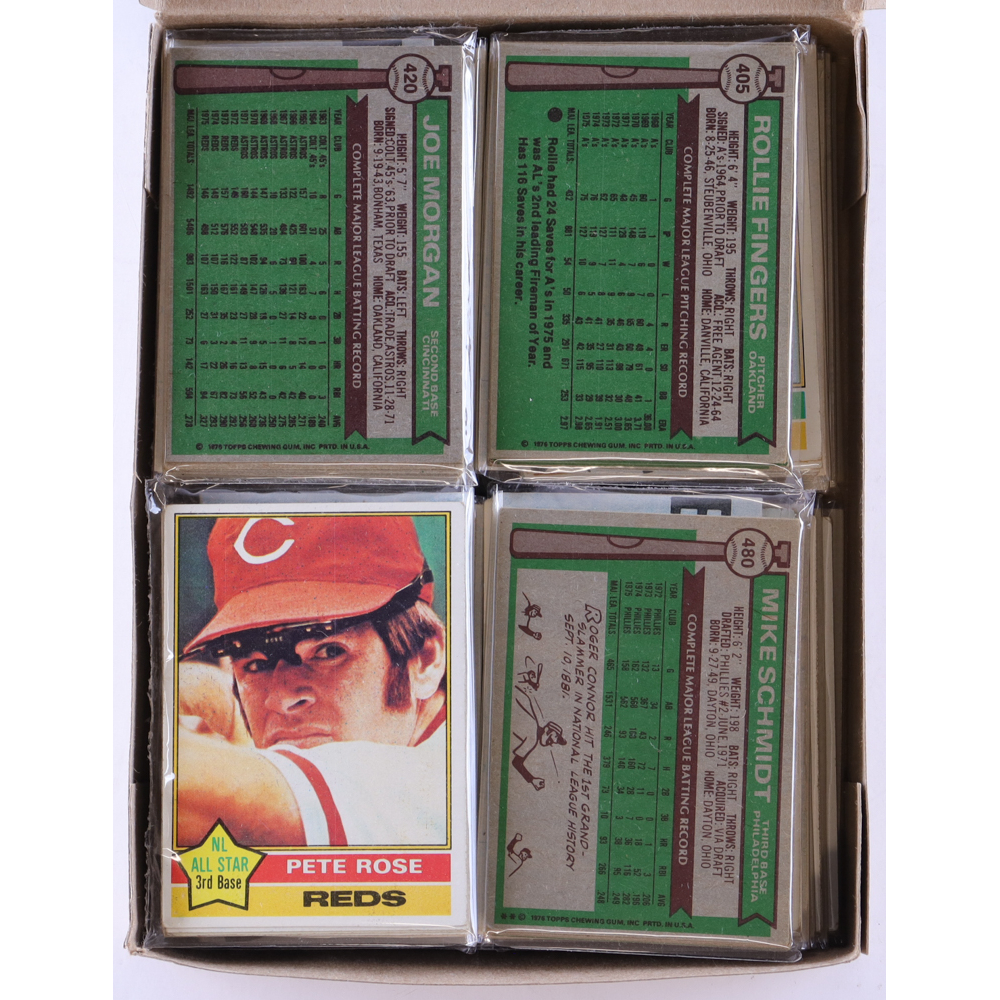 1976 Topps Baseball Cello Fun Pack Vending Box with (20) Packs ...