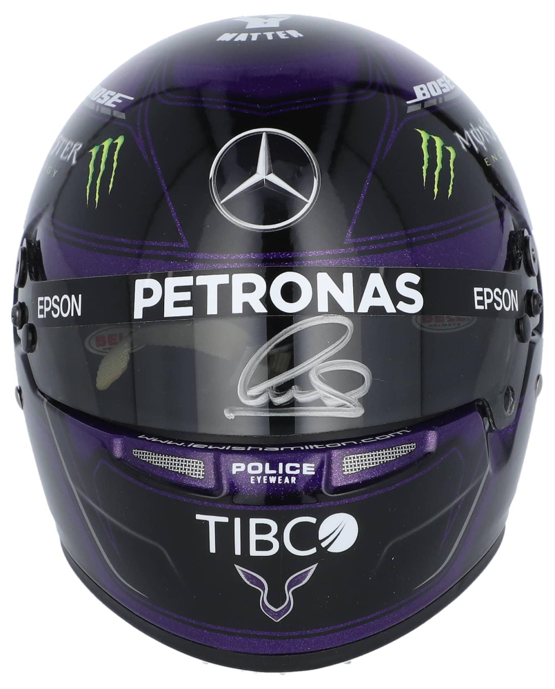 Lewis Hamilton Signed Mercedes-AMG Petronas F1 Team Mini Racing Helmet ...